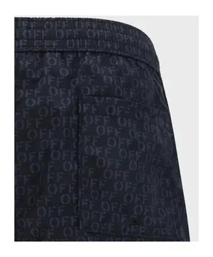 Off-White Allover Logo Swim Shorts