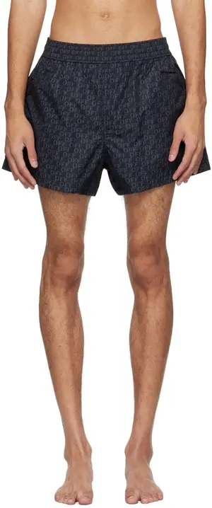 Off-White Allover Logo Swim Shorts