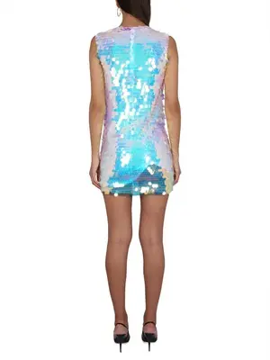 Nina Ricci Sleeveless Sequin Embellished Mini Dress