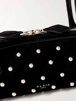 Alaïa Small Teckel Shoulder Bag - Black