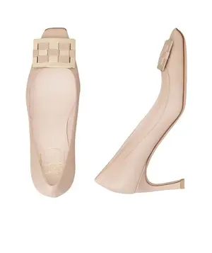 ROGER VIVIER Trompette Pumps With Knitted Buckle Detailing