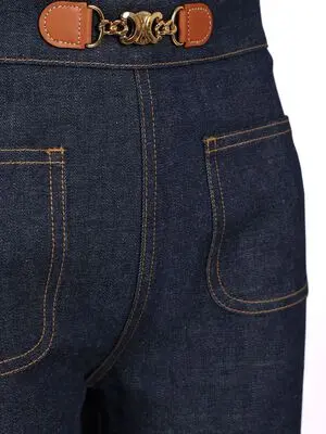 Celine Flared Jeans With Horn Detail