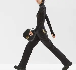 Fendi Cmon Medium Shoulder Bag - Black