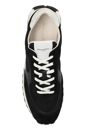 GIANVITO ROSSI Gravel Low-top Panelled Sneakers - Black