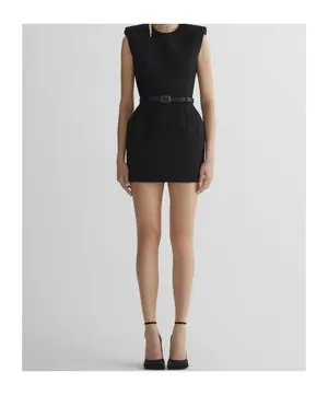 Mini Dresses with Padded Shoulders