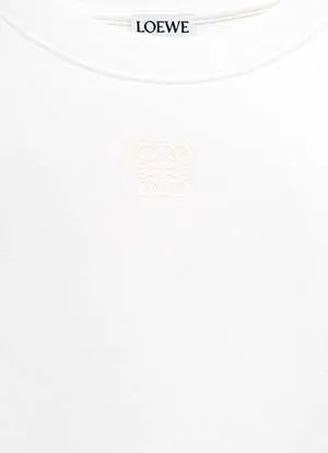 Loewe Trapeze Top With Round Neck And Short Sleeves