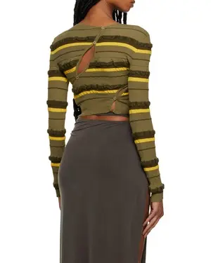 Jacquemus Striped Cropped Jumper