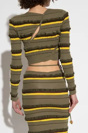 Jacquemus Striped Cropped Jumper