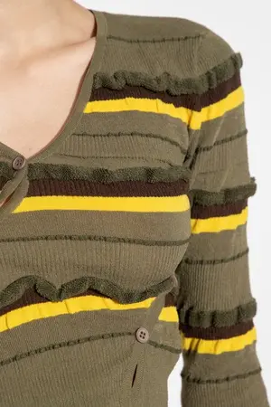 Jacquemus Striped Cropped Jumper