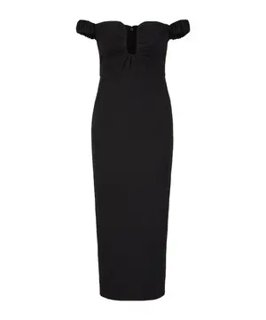 Roland Mouret Sleeveless Off-the-shoulder Cady Dress
