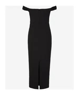 Roland Mouret Sleeveless Off-the-shoulder Cady Dress