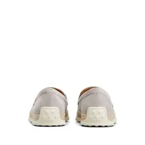 TOD'S Gomma Slip-on Loafers With Logo Sole - White