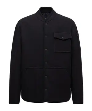 Moncler Logo Patch Button-up Shirt Jacket