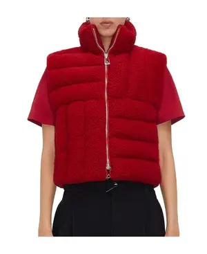 Bottega Veneta Quilted Zip-up Sleeveless Jacket