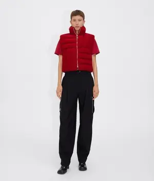 Bottega Veneta Quilted Zip-up Sleeveless Jacket