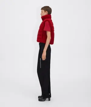 Bottega Veneta Quilted Zip-up Sleeveless Jacket