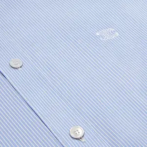 Celine Romy Shirt In Striped Silk - Blue