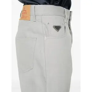 Prada Triangle-logo Low-rise Straight-leg Jeans