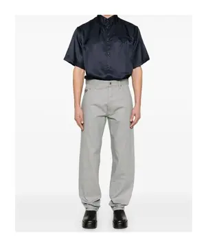 Prada Triangle-logo Low-rise Straight-leg Jeans