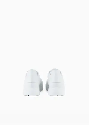 Emporio Armani Round Toe Lace-up Sneakers