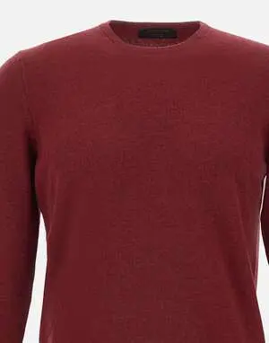 GRAN SASSO Long-sleeved Crewneck Knitted Jumper - Red