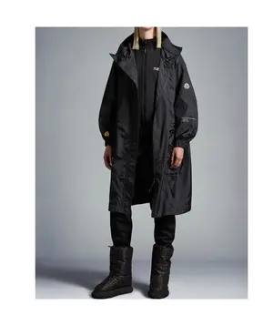 Moncler Packable Parka With Floral Embellishments