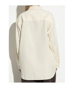 LEMAIRE Long Sleeve Curved Hem Shirt - Cream