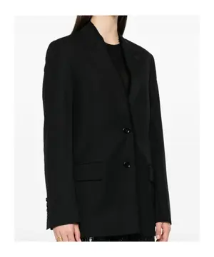 TOTEME Single-breasted Long-sleeved Blazer - Black