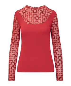 Givenchy Monogram Tulle Slim Fit Top