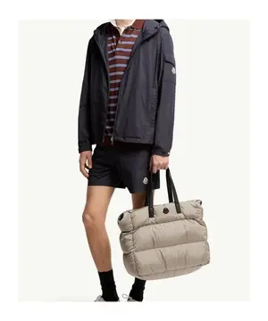 Moncler Quilted Tote Bag - Grey