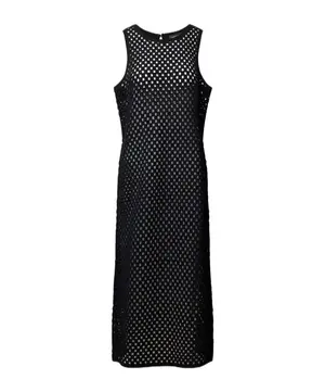 ANINE BING Crochet Knit Dress