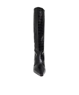 Dolce & Gabbana Embossed Logo Plaque Knee-high Boots