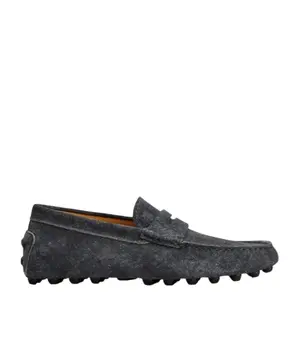 TOD'S Round-toe Slip-on Loafers - Blue