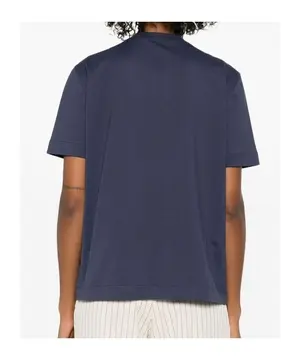 Brunello Cucinelli Embellished Crewneck T-shirt - Blue