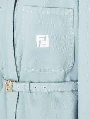 Fendi Belted Collared Jacket