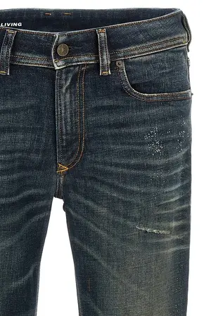 DIESEL® 1979 Sleenker Skinny Distressed Jeans - Black