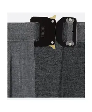 Dior Belted Pleated Skirt