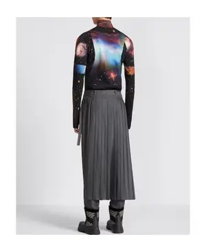 Dior Belted Pleated Skirt