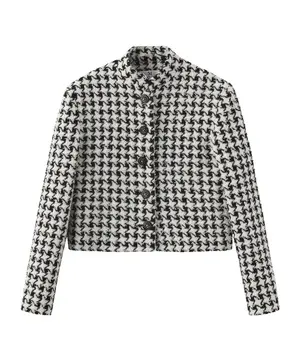 MARISSA CHIARA Marissa Chiara Houndstooth Casual Jacket
