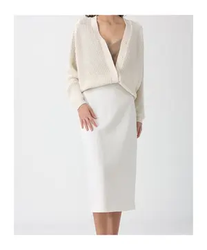 Max Mara V-neck Long-sleeved Knitted Sweater