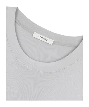 LEMAIRE Belted Crewneck T-shirt Dress - White