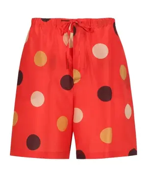 Aspesi Polka Dot Drawstring Shorts