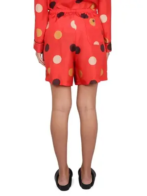 Aspesi Polka Dot Drawstring Shorts