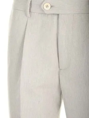 Brunello Cucinelli Pressed Crease Tapered Leg Trousers