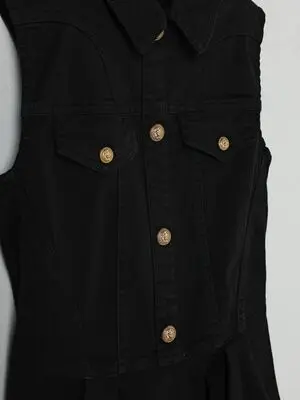 Balmain Sleeveless Shirt Dress