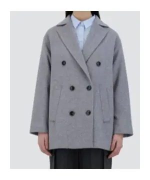 Herno Double-breasted Coat With Notched Lapel And Quilted Lining
