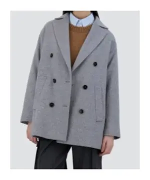 Herno Double-breasted Coat With Notched Lapel And Quilted Lining