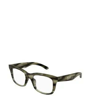 Balenciaga Rectangular Frame Eyeglasses - Green