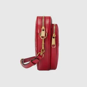 Gucci Heart Shaped Shoulder Bag - Red