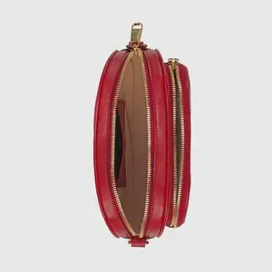Gucci Heart Shaped Shoulder Bag - Red
